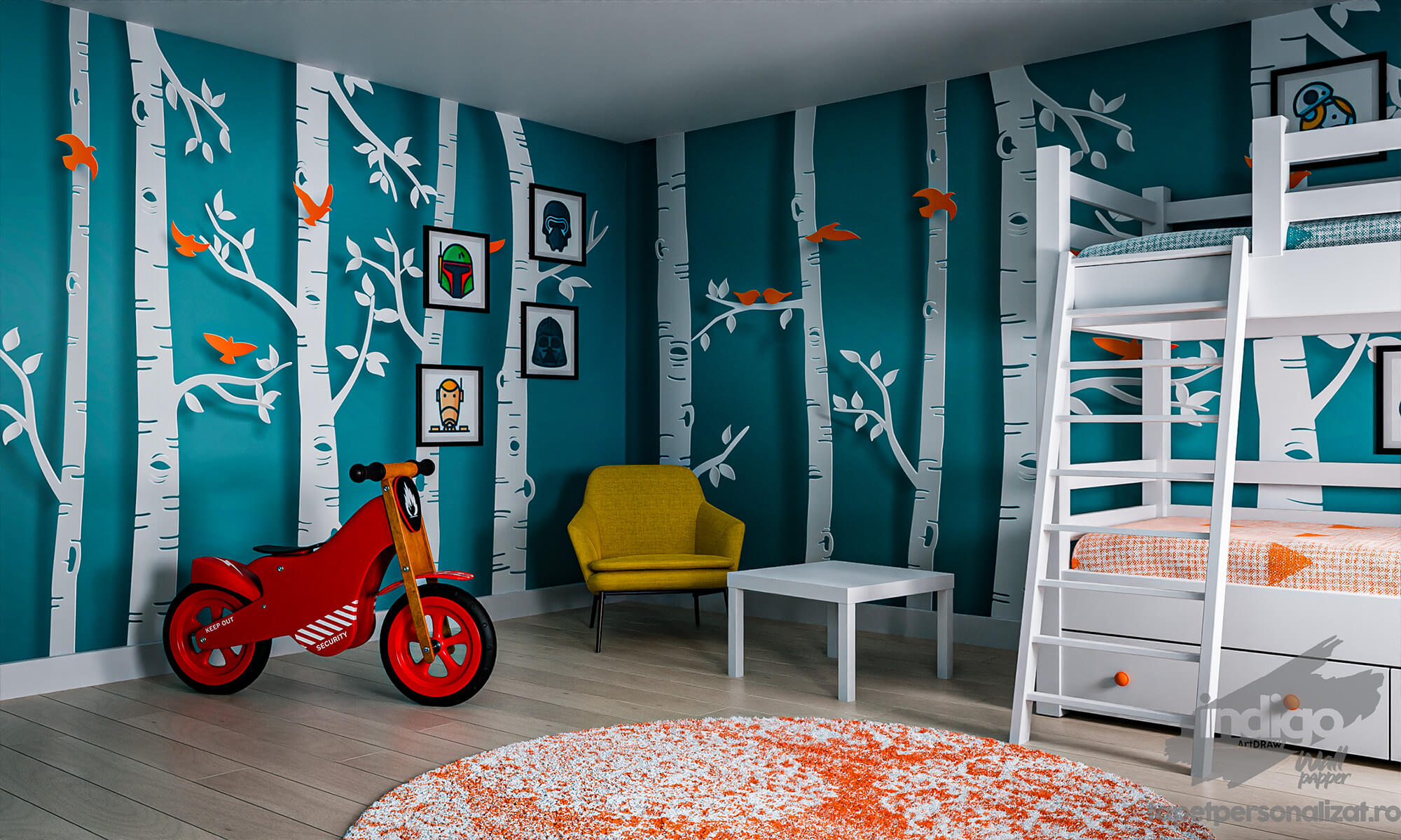 Model Tapet - Mesteacan - Tapet personalizat